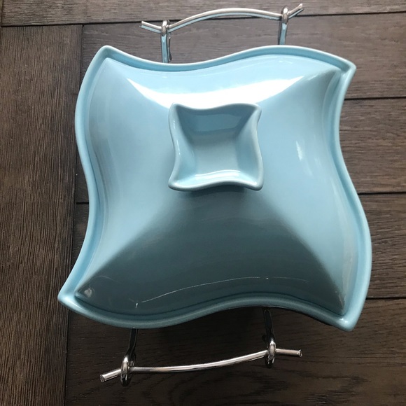 Godinger | Kitchen | Sienna By Godinger Blue Ceramic Covered Baker ...